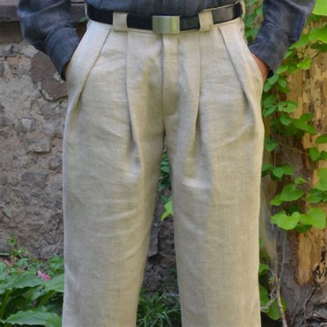Pdf Sewing Pattern E Book Men S Pleated Trousers