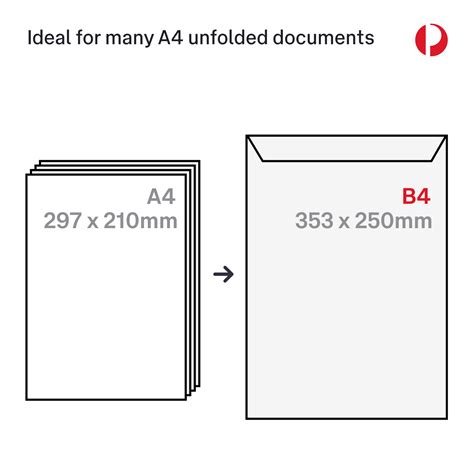 Registered Post Prepaid Envelope Large B4 10 Pack Registered Post