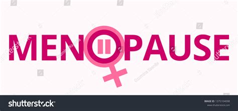 Menopause Gender Symbol Pink Color Menopause Stock Vector Royalty Free 1375104098 Shutterstock