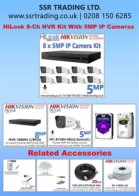 Hikvision Ip Camera Kit Hikvision Nvr System Kit Hikvision Cctv Camera Kit 4k Hilook Nvr