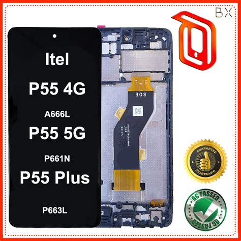 適用於 Itel P55 4g5g A666l P661n P55 Plus P663l 液晶顯示屏觸摸屏數字化儀帶框 蝦皮購物