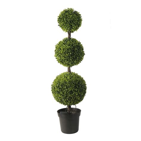 Plastic Boxwood Topiary Plants Bonsai Artificial Grass Ball Trees