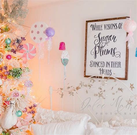 While Visions Of Sugar Plums Danced In Their Heads Sign Etsy