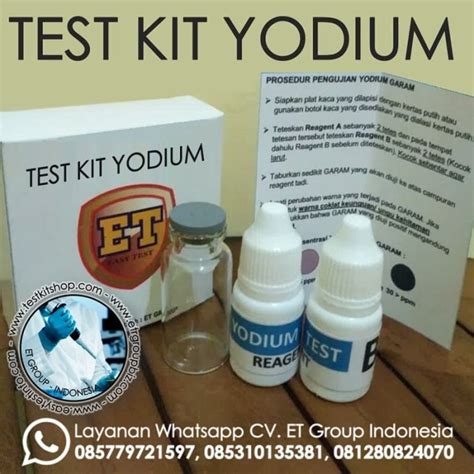 Jual Test Kit Yodium Garam Iodine Testkit Teskit Utk Tes Iodium