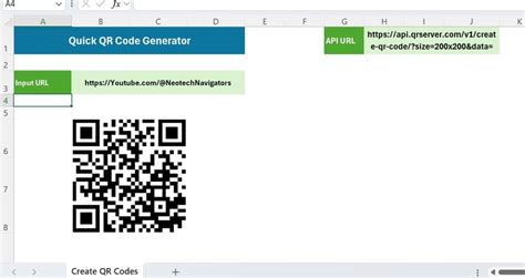 Quick Qr Code Generator In Excel Pk An Excel Expert