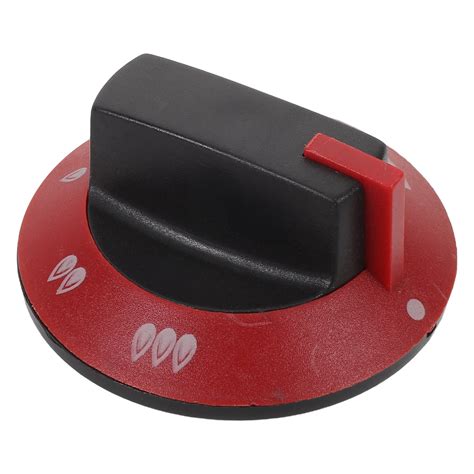 Oulii Replacement Gas Hob Knobs Red Plastic 1pcs For Steam Generator