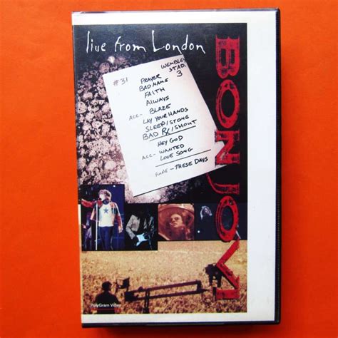 Pop Rock Bon Jovi Live From London Vhs Video Tape 1995 Was Sold
