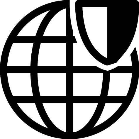 Globe Shield Vector Svg Icon Svg Repo