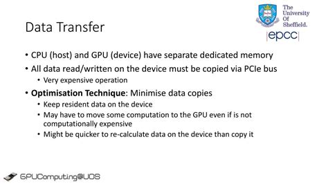 Ppt Gpu Programming With Cuda Optimisation Mike Griffiths