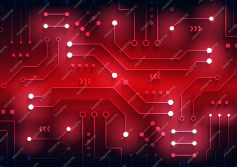 Premium Vector Circuit Technology Background With Hi Tech Digital
