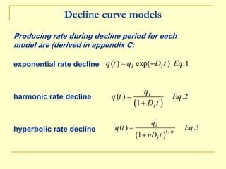 Decline Curve Analysis Ppt Pdf