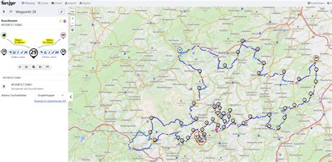 Different Route Types Between Waypoints Multi Day Trip Segments