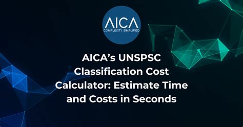 unspsc classification cost calculator