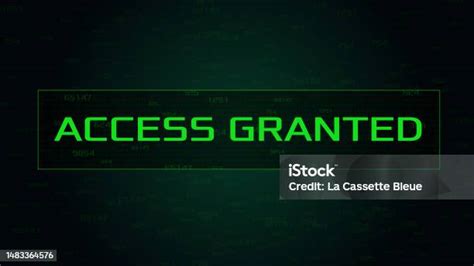 Spy And Hacker Hud With Access Granted Pop Up Vector Interface Stok Vektör Sanatı And Ağ Sunucusu