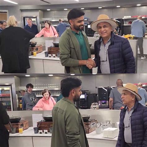 Babar Azam Meets Sunil Gavaskar In Usa Ahead Of T20 World Cup Sportsgaga