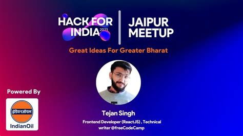 Tejan Singh On Linkedin Hackforindia Meetup Techtalk Education Opensource