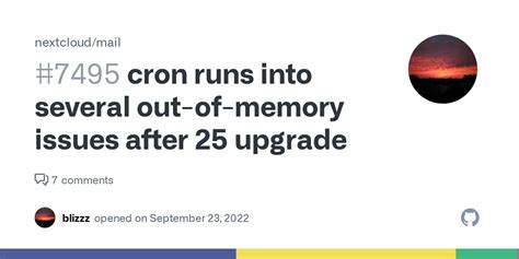 Cron Runs Into Several Out Of Memory Issues After 25 Upgrade · Issue