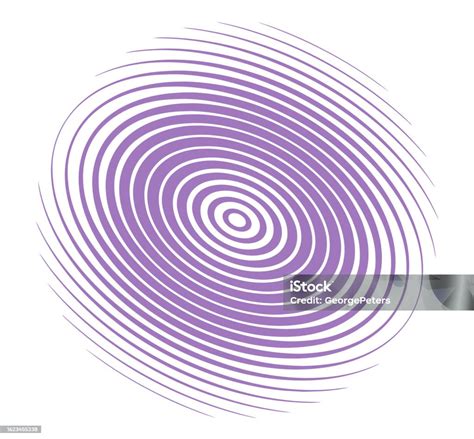Slanted Concentric Circles Pattern Stock Illustration Download Image
