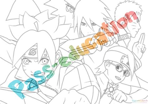 Coloriage Gratuit Boruto Pdf Imprimer