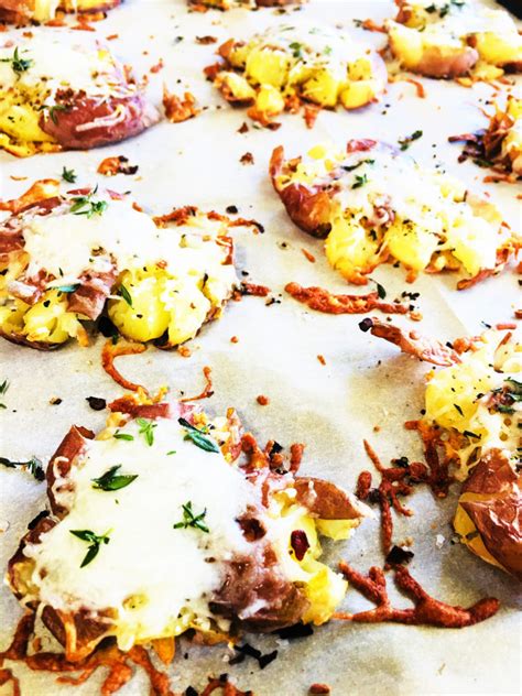 Cheesy Smashed Potatoes Cooks Well With Others
