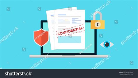 Concept Data Security Access Shield On Stock Vector Royalty Free 680405464 Shutterstock