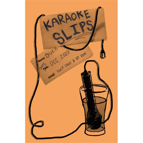 Karaoke Slips Issue 1 Zine Jigsaw Records