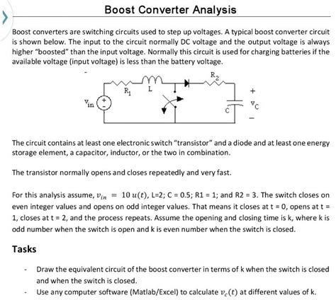 boost converter analysis matlab programming simulation tutor