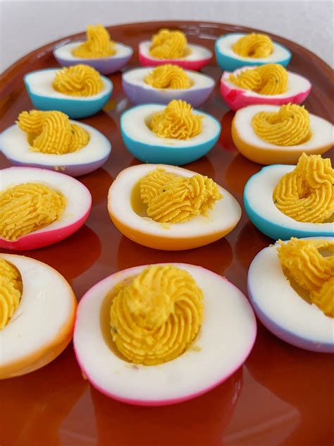 Dyed Deviled Eggs Gariannes Table