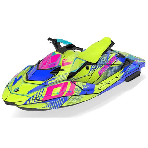 Spark Attitude Graphics Kit Surge Purple Pink Fridays Sea Doo Jet