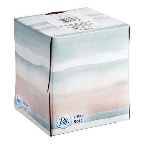 Puffs Ultra Soft 56 Sheet 2 Ply Facial Tissue Cube 24case