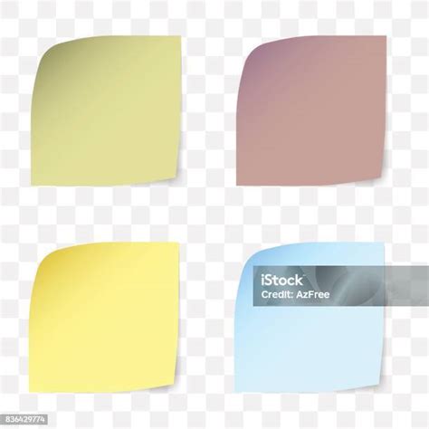 사무실 종이 시트 또는 투명 한 배경에 고립 된 그림자와 스티커 스티커 집합입니다 디자인에 대 한 빈 노란색 메모 템플릿입니다 벡터 일러스트입니다 0명에 대한 스톡 벡터