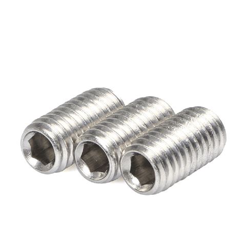 Hexagon Socket Set Screw With Cup Point A2 Din 916 Dimensions Cm M M6