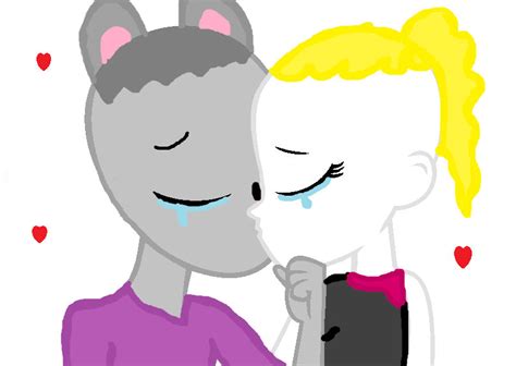 Chuck E Cheese And Helen Henny Kiss By Addisonecheese On Deviantart