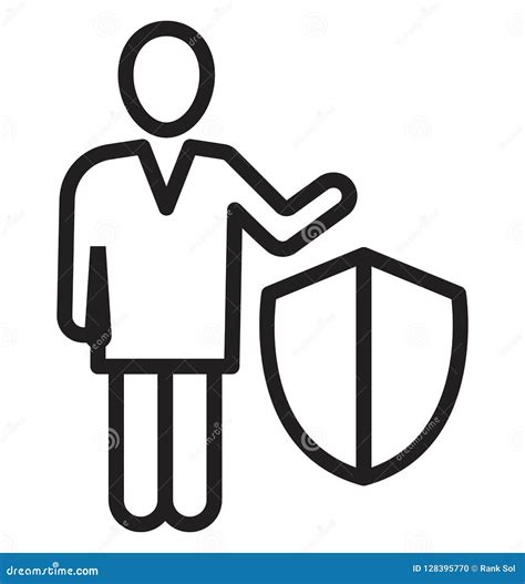 Business Protection Security Isolated Vector Icon Can Be Easily Edit And Modify Stock Vector