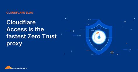 cloudflare access is the fastest zero trust proxy