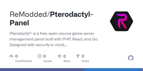 GitHub ReModded Pterodactyl Panel Pterodactyl Is A Free Open Source Game Server Management