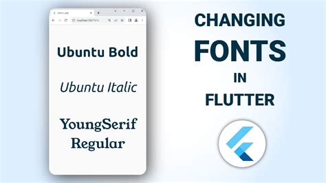 How To Change Font In Flutter | Text Widget Custom Fonts - YouTube