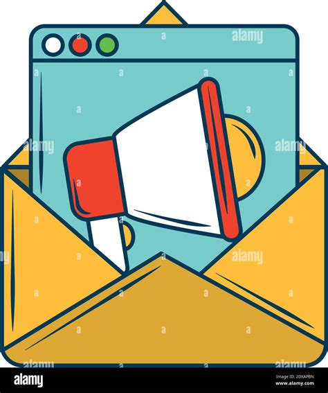 marketing digital advertising email message design vector illustration