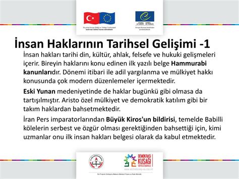 PPT İNSAN HAKLARI ve DEMOKRASİ PowerPoint Presentation free download ID
