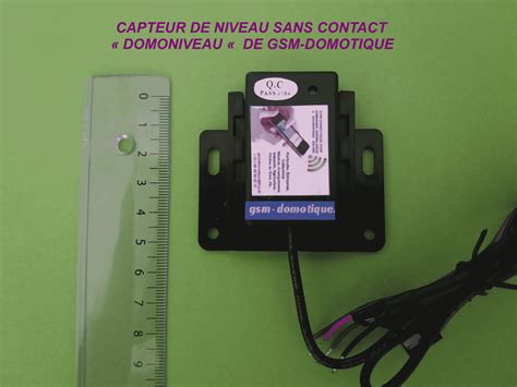 Capteur De Niveau Sans Contact Liquide Solide De Gsmdomotique