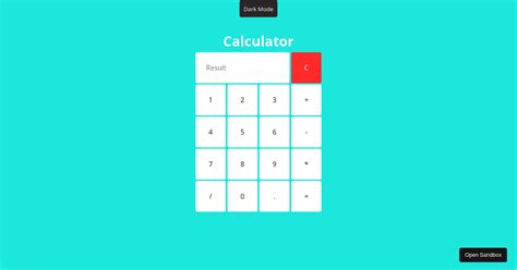 Progaurab Dark Mode Calculator Html Css Js Codesandbox