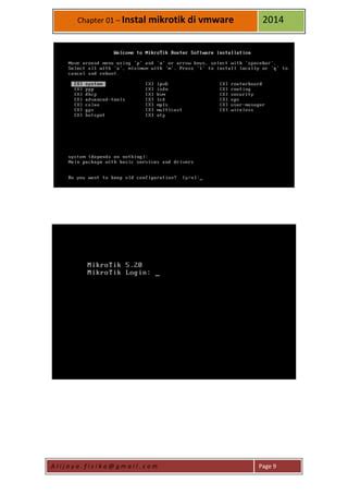Chapter 01 Instal Mikrotik Di Vmware PDF