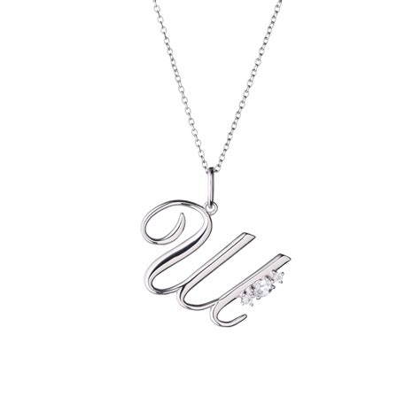 Сребърно колие буква "Ш" – Silenti Jewelry Jewelry