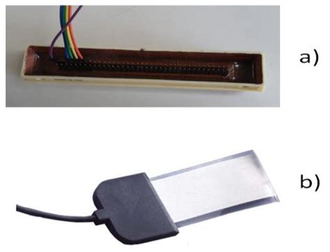 A Top View Of The Pzt Transmitter Array B Pvdf Piezo Transducer