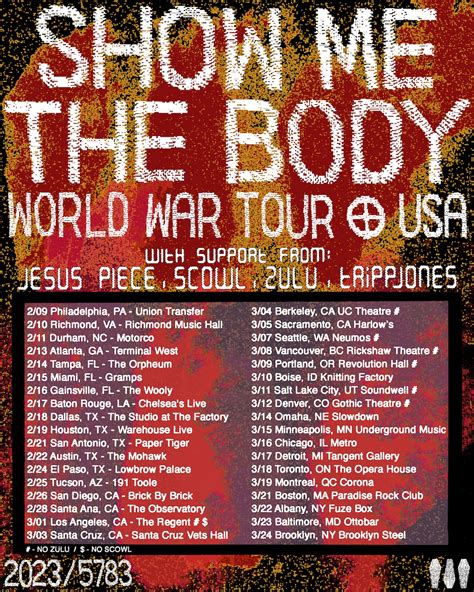 Show Me The Body Announce 2023 North American Tour Dates Pitchfork