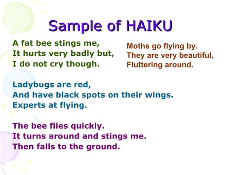 Haiku Examples 5 7