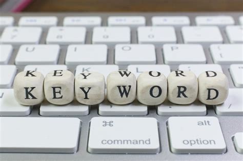 Premium Photo Close Up Of Keyword Text On Computer Keyboard