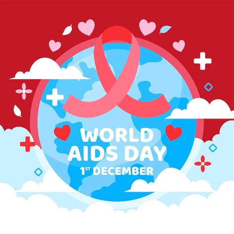 Free Vector Flat Illustration Of World Aids Day Concept