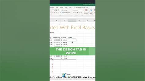 Use Auto Sum In Excel Microsoftoffice Excel Youtube