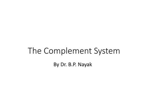 L4 Complement Systempdf